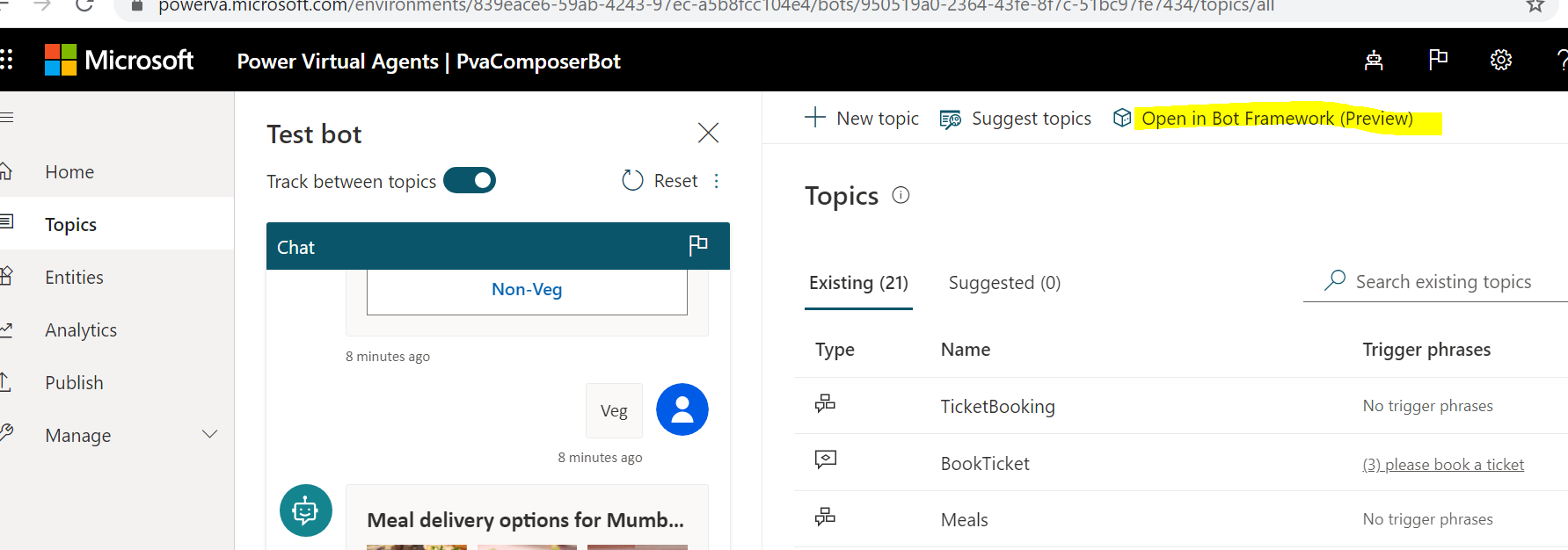 Opening Composer Bot In Power Virtual Agent · Issue 5739 · Microsoftbotframework Composer · Github