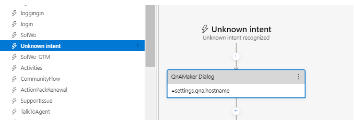 accessing qnamaker trace and fetching qnamaker answer received from qnamaker dialog using memory ...