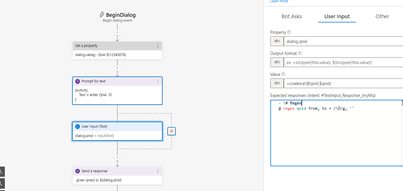Regex Pattern On Textinput · Issue 6999 · Microsoftbotframework Composer · Github