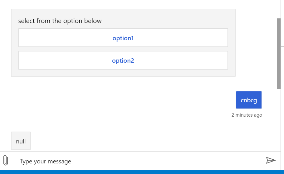 value of multiple input choice action is not getting stored in the ...