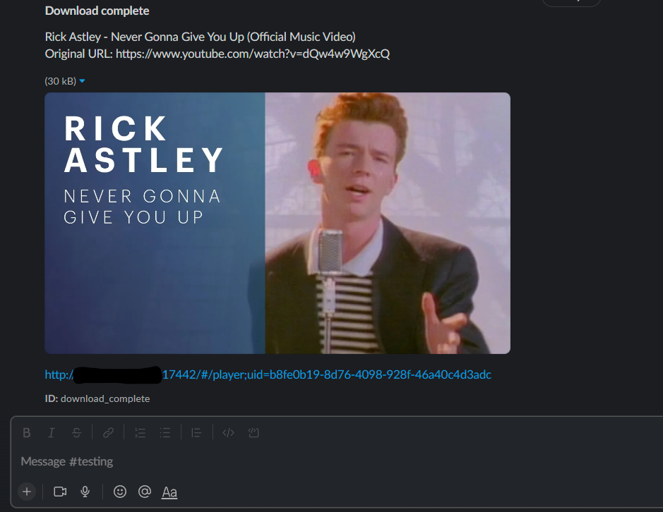 Slack integration · Issue #880 · Tzahi12345/YoutubeDL-Material · GitHub