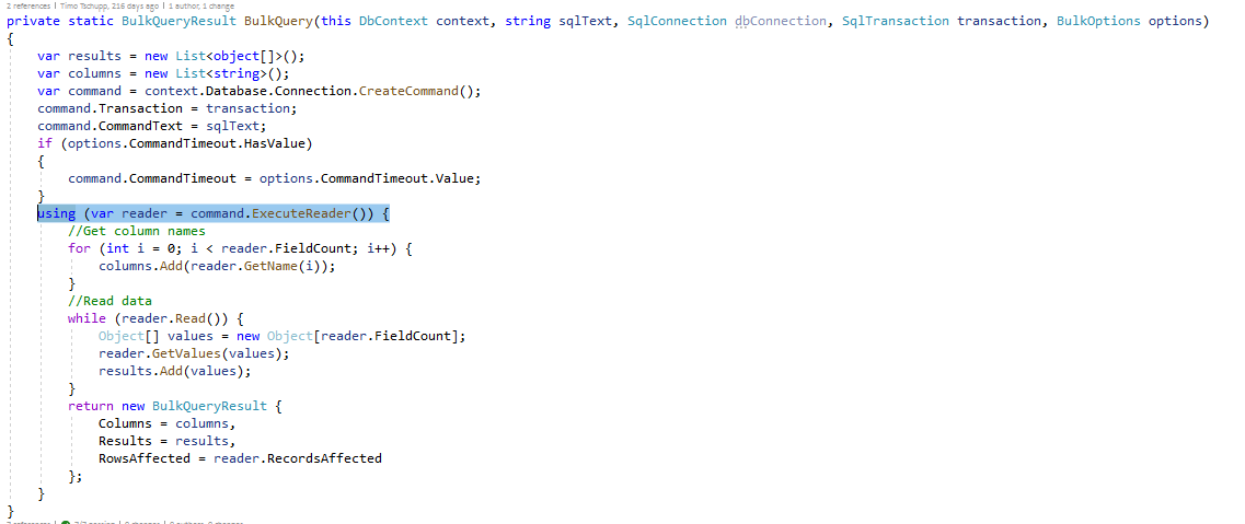 Only works with MARS connections · Issue #96 · NorthernLight1/N.EntityFramework.Extensions · GitHub