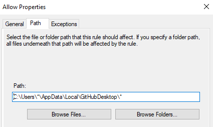 Github Desktop and AppLocker-Rules · Issue #16604 · desktop/desktop ...