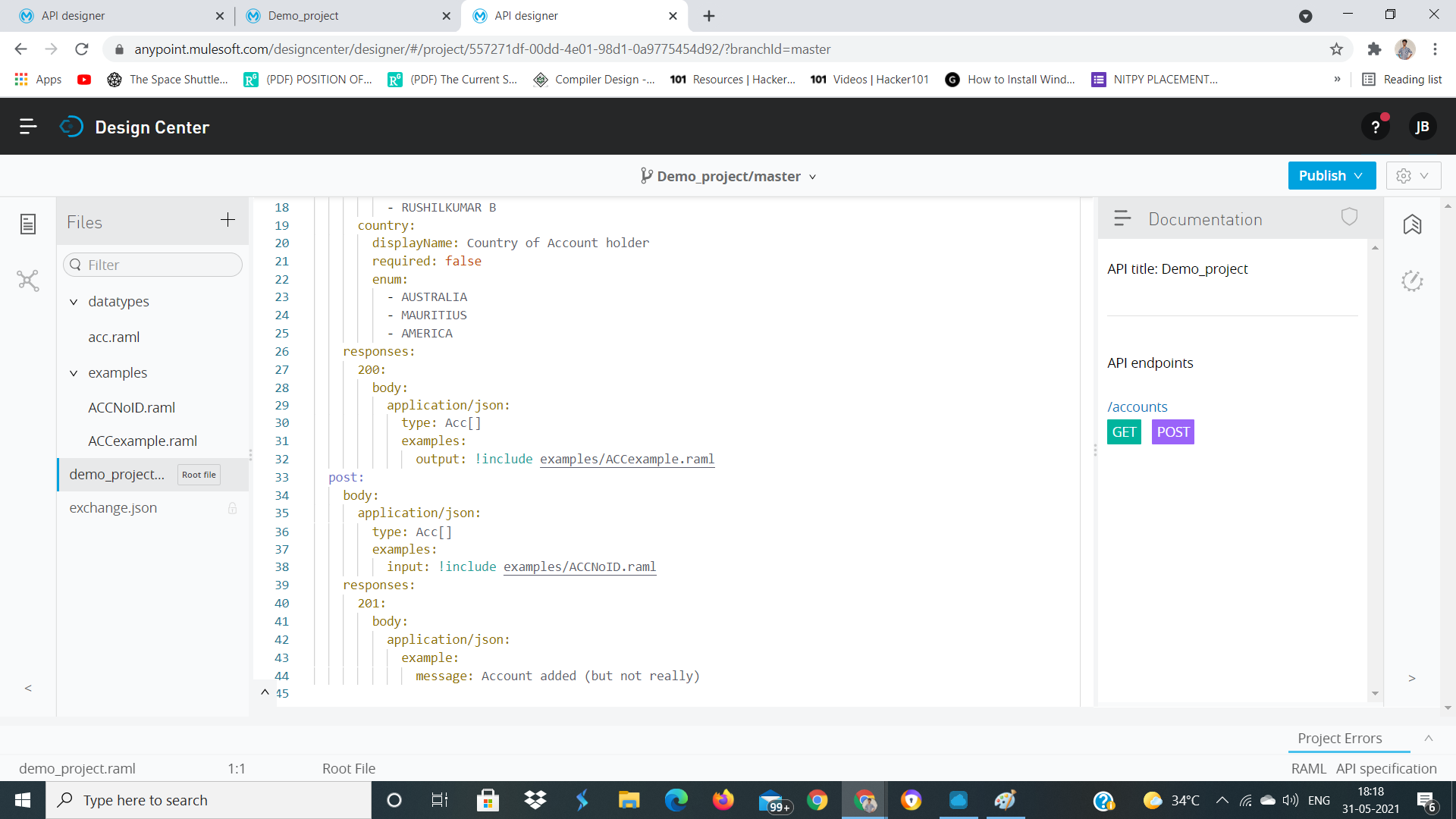 Github Brjayganesh2606 Diy Exercise 3 1 Create An Api Specification With Raml