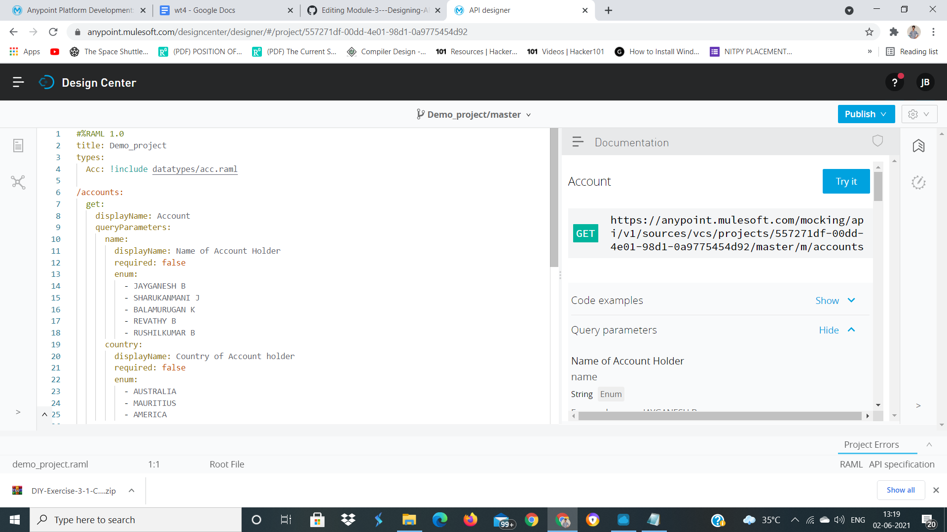 GitHub - brjayganesh2606/Module-3-Designing-APIs GitHub - brjayganesh2606/Module-3-Designing-APIs