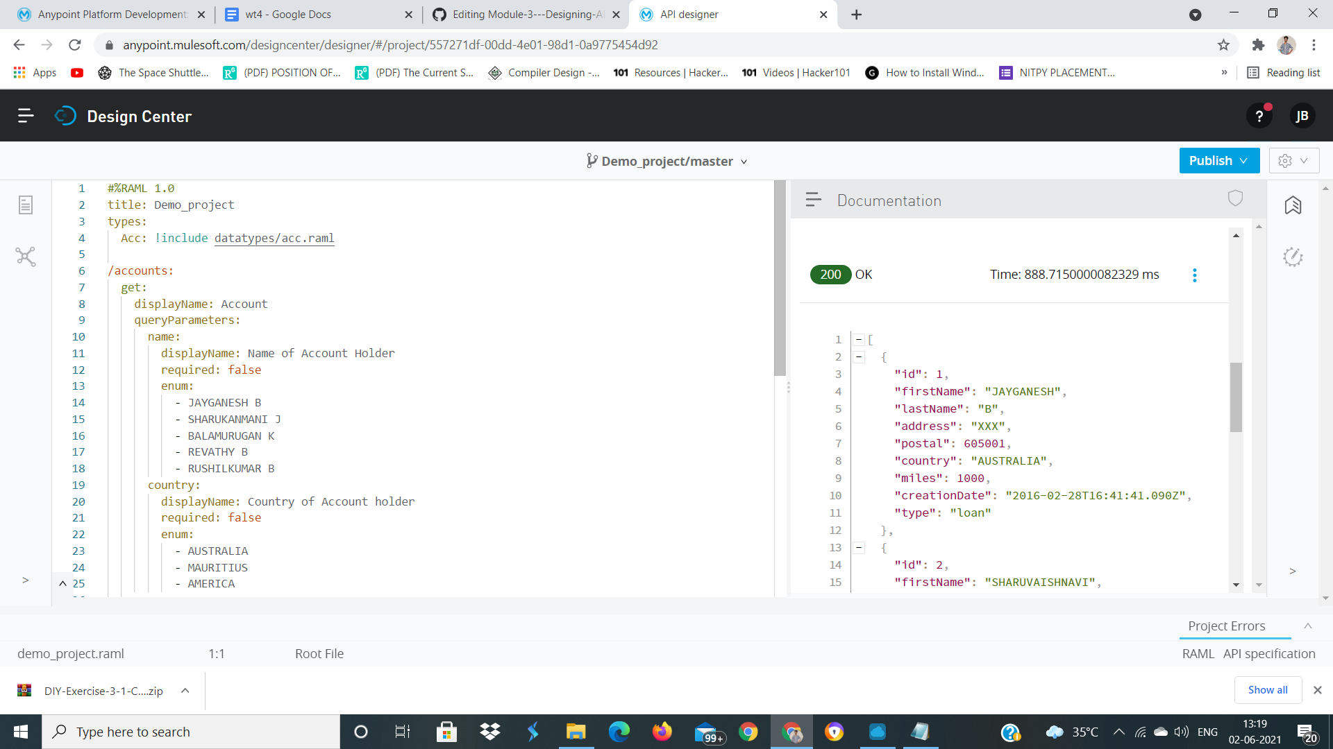 GitHub - brjayganesh2606/Module-3-Designing-APIs GitHub - brjayganesh2606/Module-3-Designing-APIs
