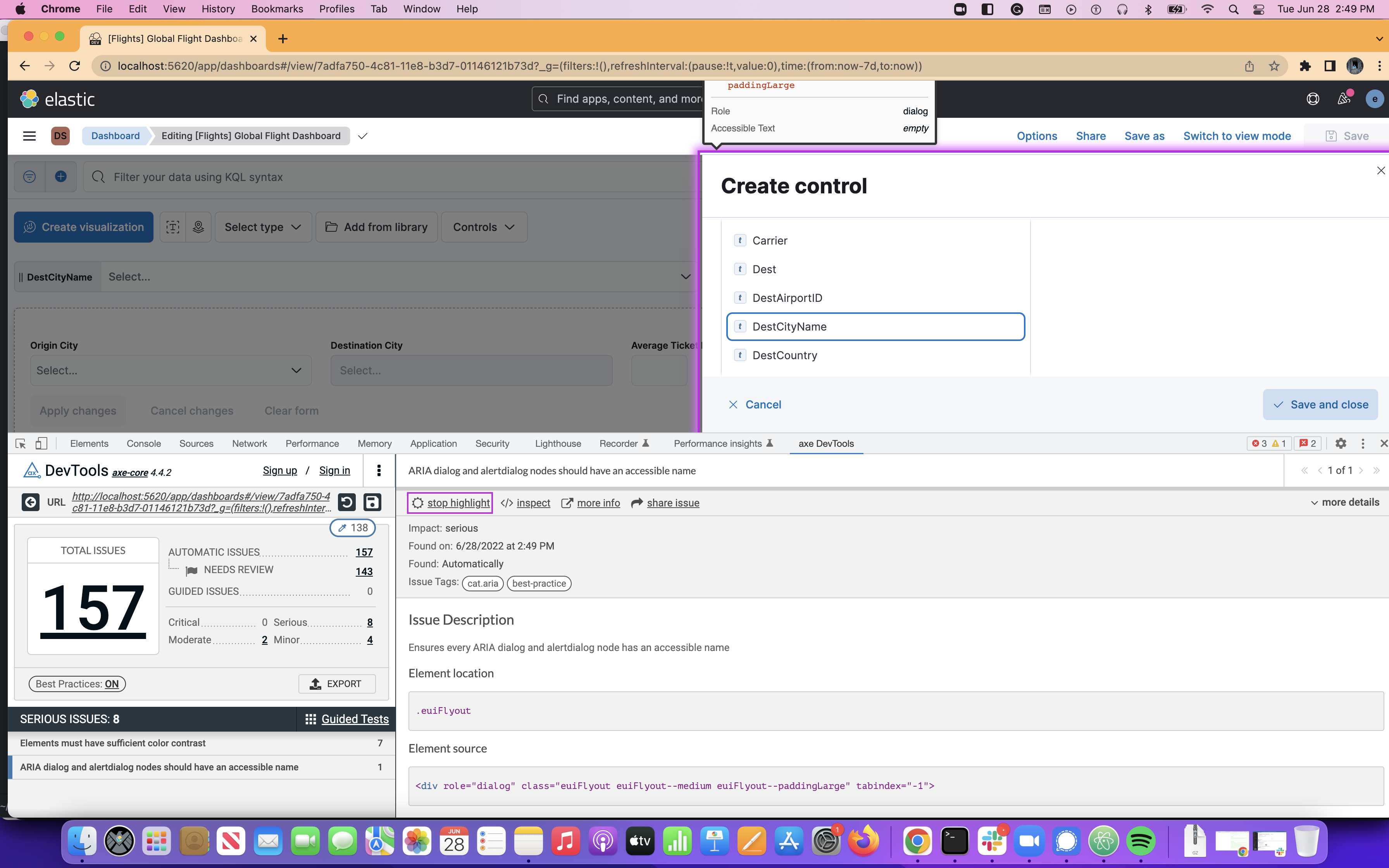 (Accessibility) [Controls] ARIA dialog should have an accessible name a11y error on create/edit ...