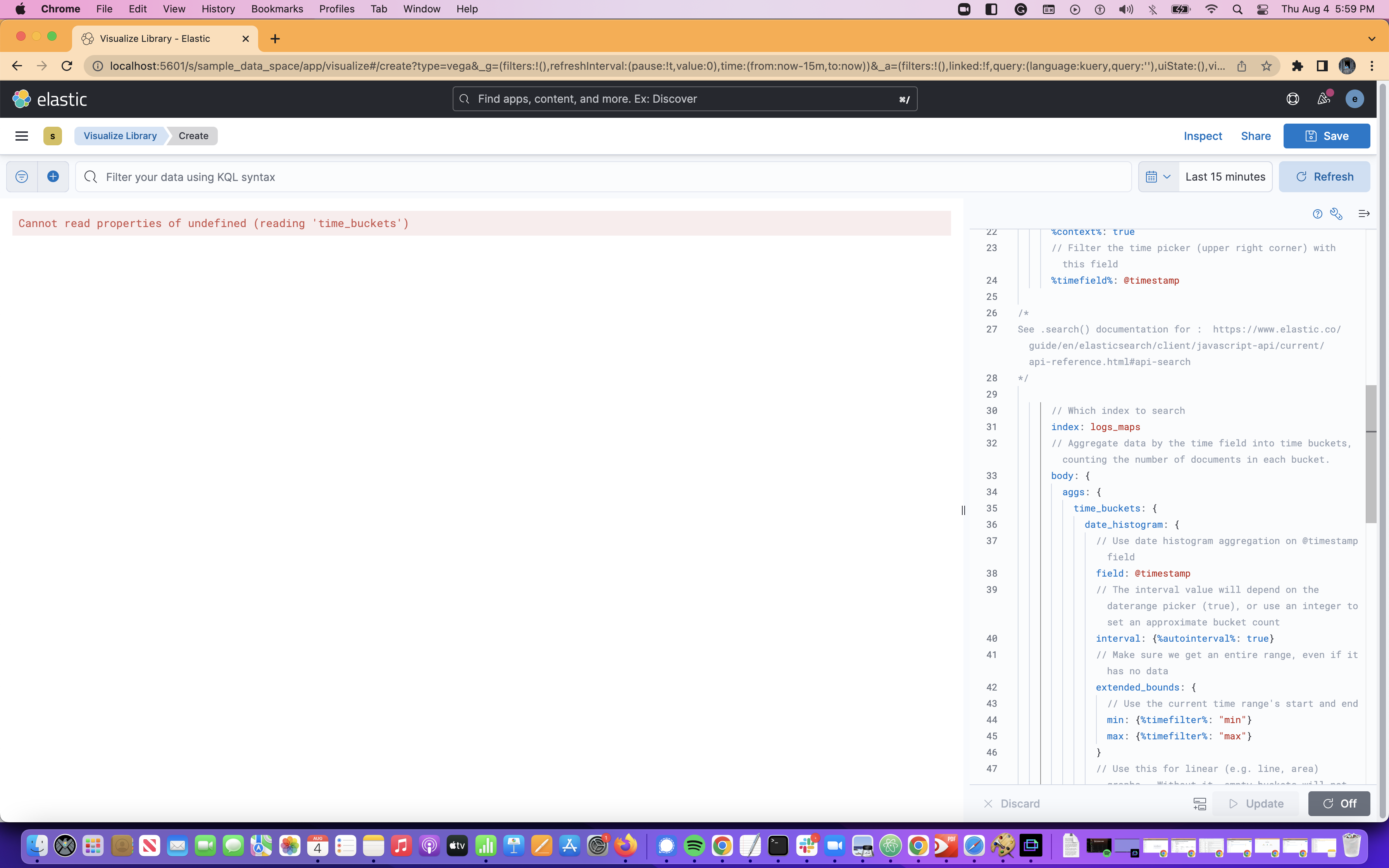Vega cannot read the new verbose data view name · Issue #138183 · elastic/kibana · GitHub