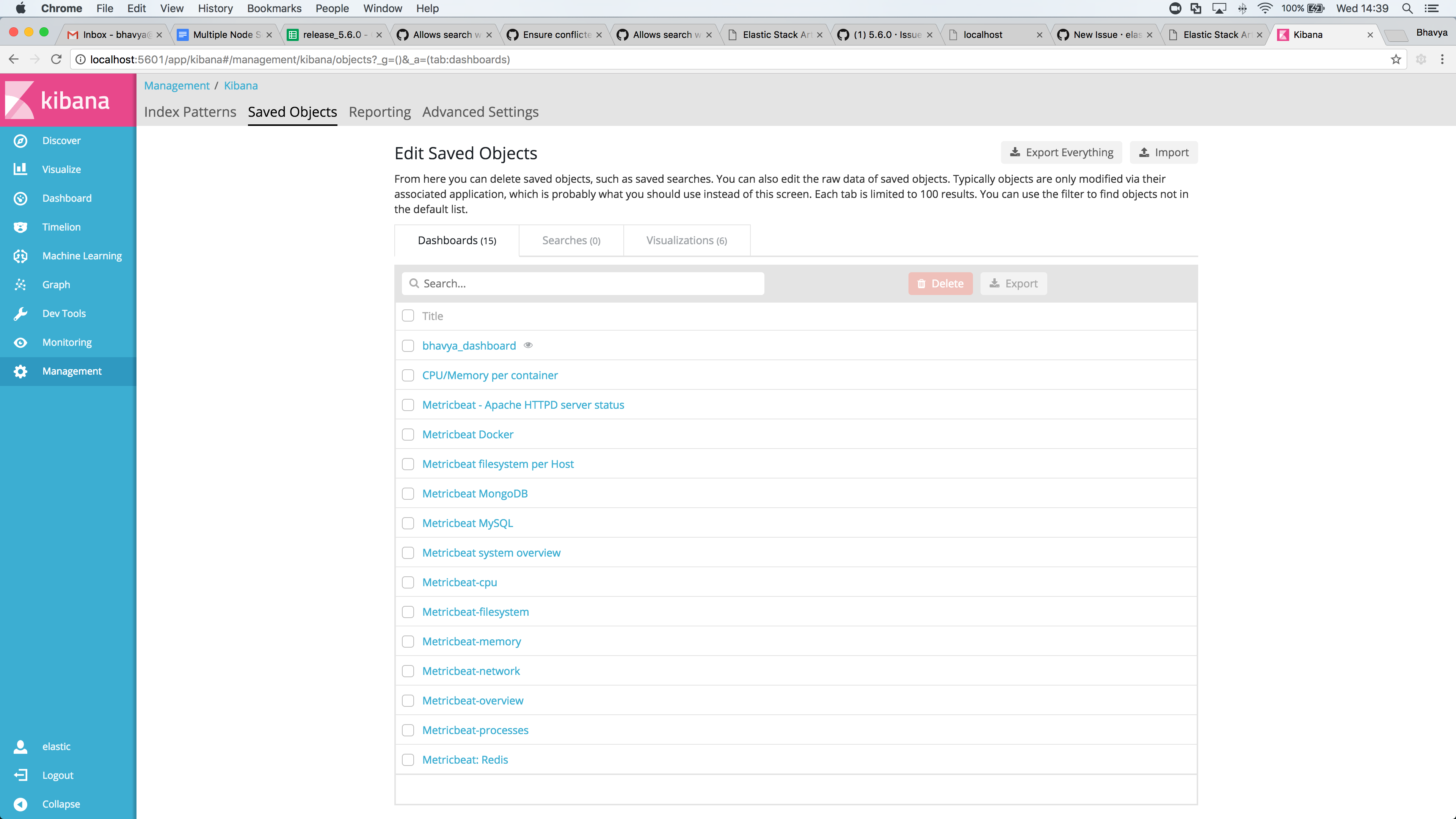 Importing Saved Objects Isnt Getting All The Saved Objects Recreated · Issue 13673 · Elastic 