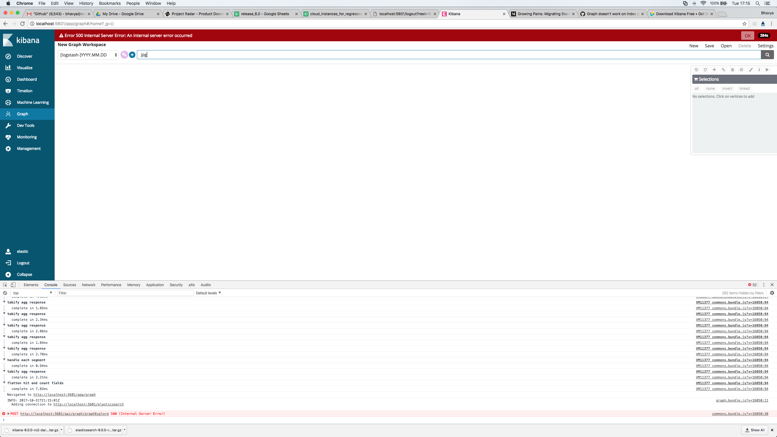 Graph Doesnt Work On Index Patterns Of Type Logstash Yyyymmdd Index Pattern Is Created 1132