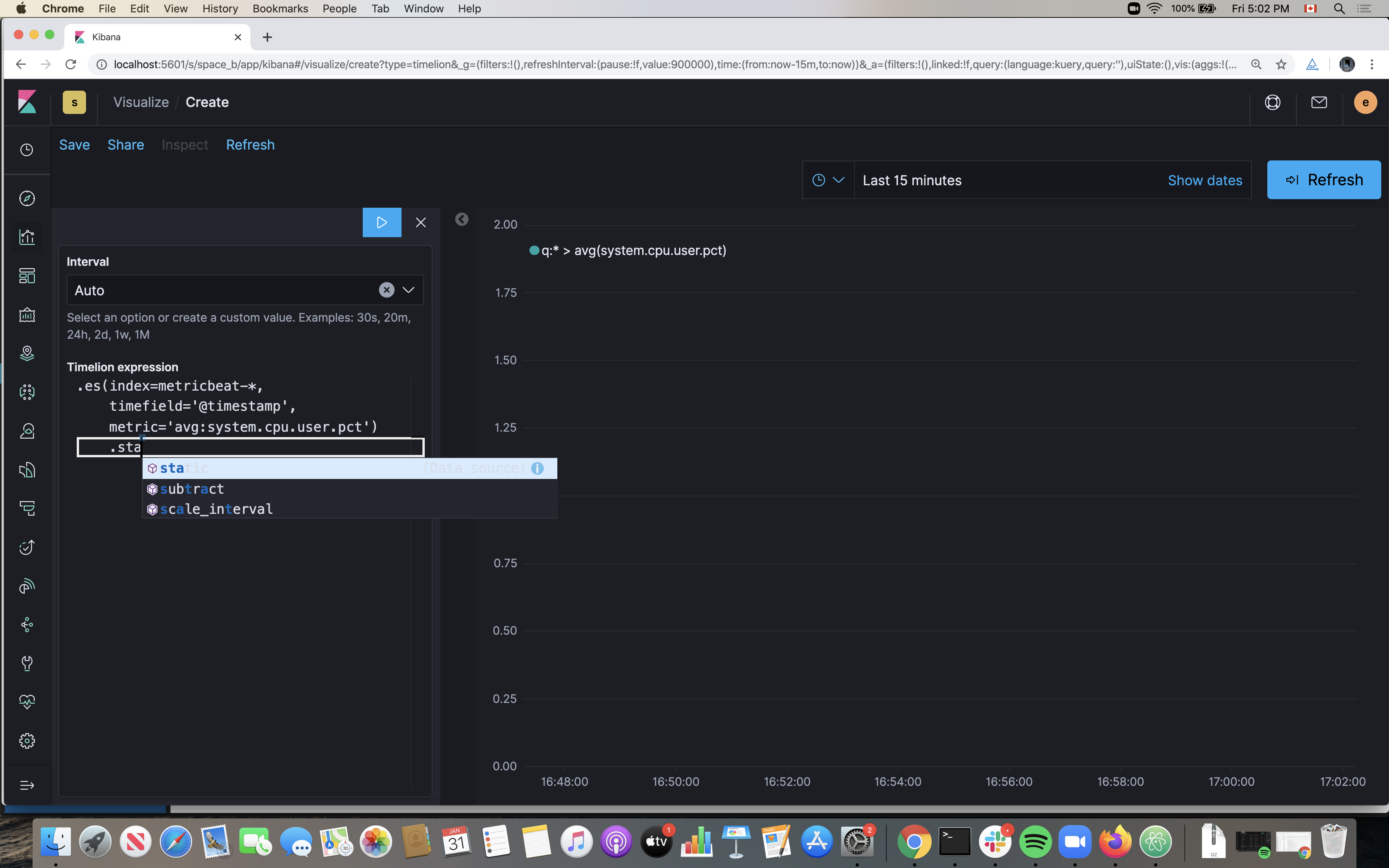 Highlighted text on auto-complete of expressions is not visible in timelion in dark mode · Issue ...