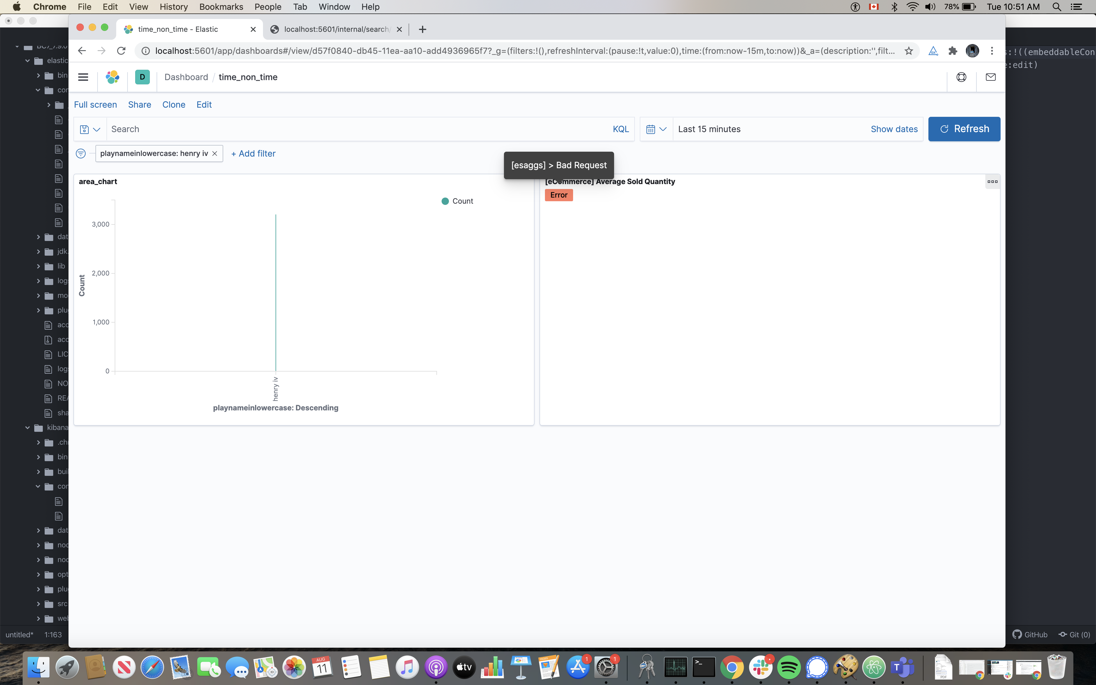 Scripted fields filter causes other panels to error out in dashboard if they belong to a ...
