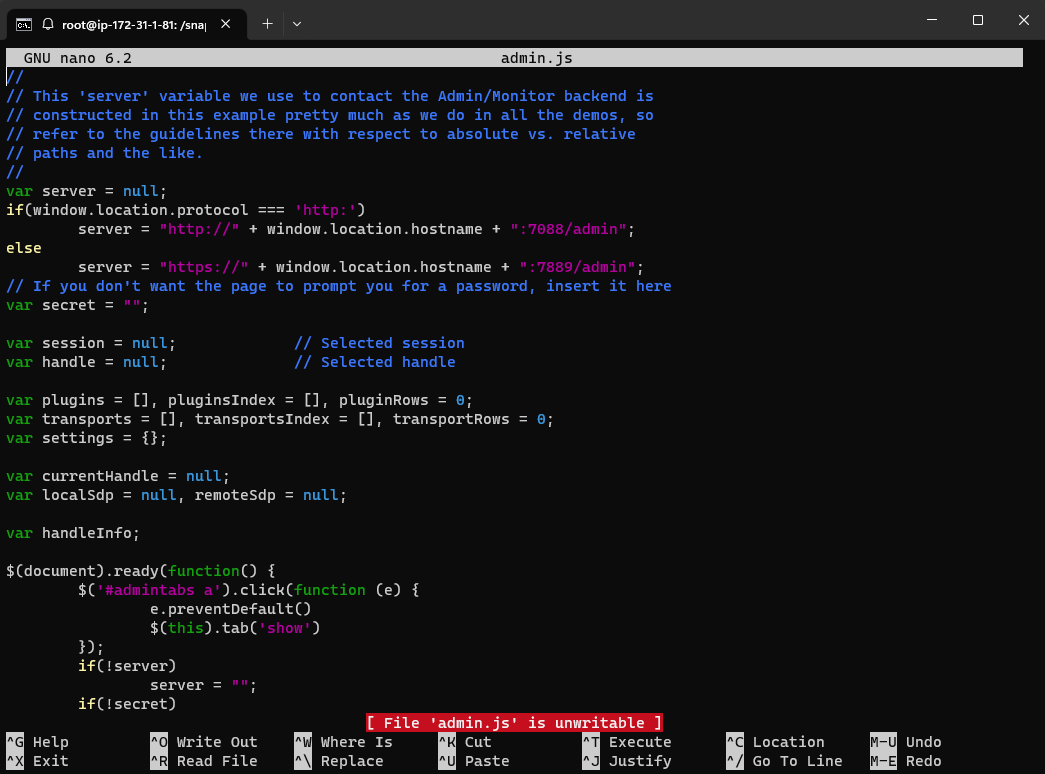 Files in "demos" folder unwritable · Issue #32 · RSATom/janus-gateway-snap · GitHub