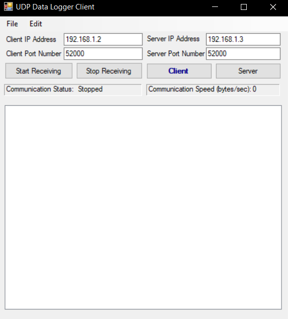 GitHub - AravindhVishnu/UDP-Data-Logger: UDP Data Logger Client Program ...