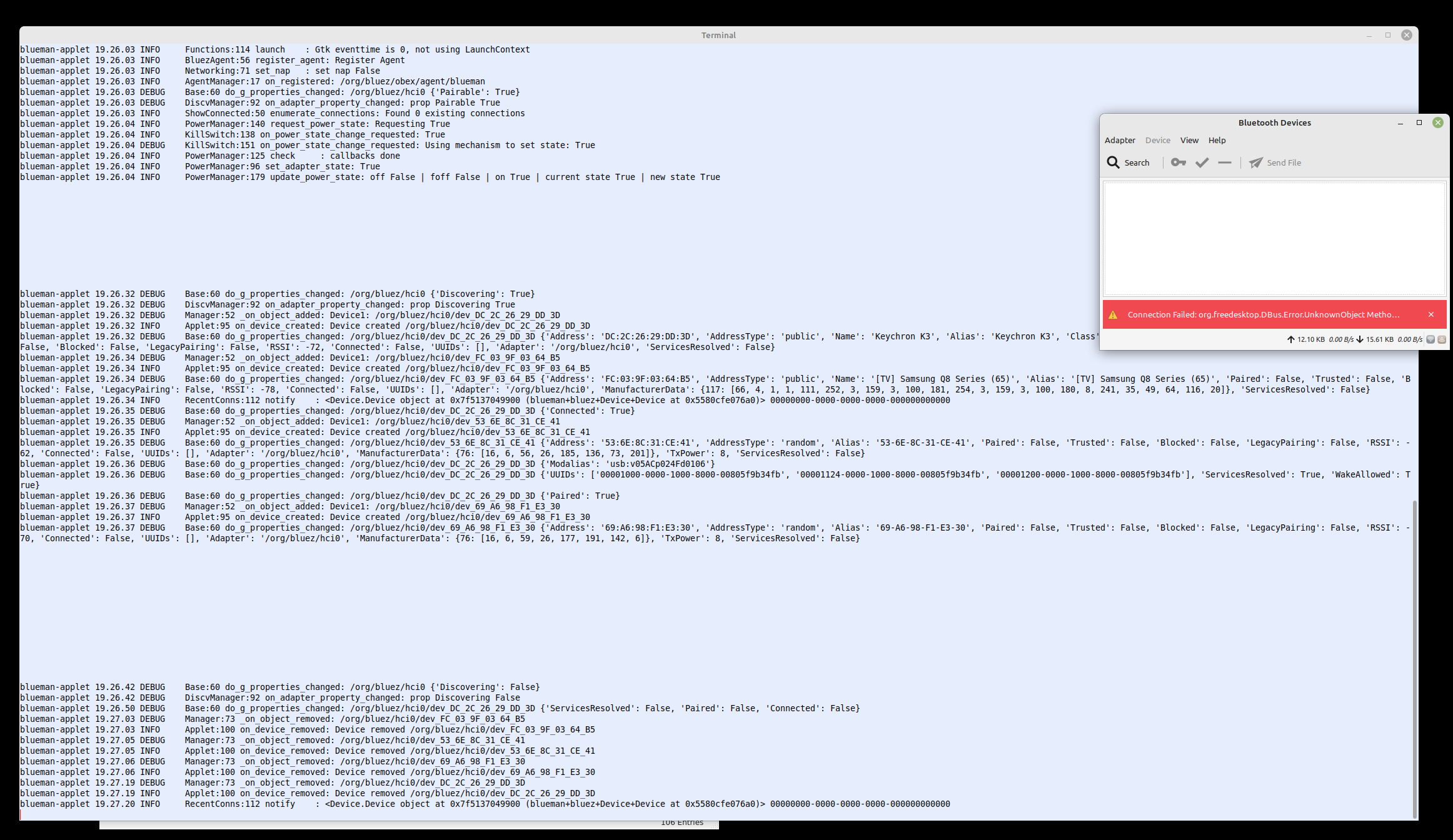 Keyboard Won't Connect After Disconnect · Issue #1940 · blueman-project/blueman · GitHub