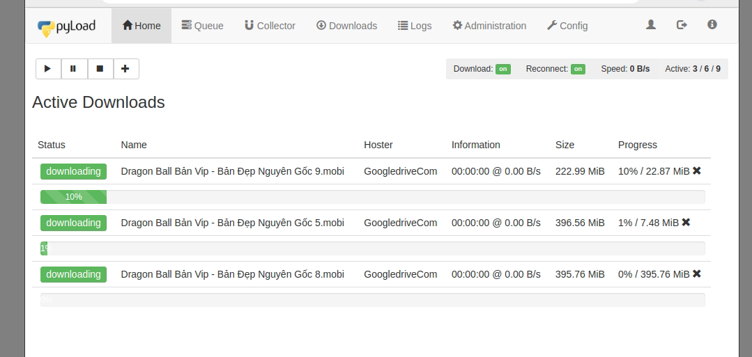 GoogledriveCom not show speed download · Issue #4062 · pyload/pyload · GitHub