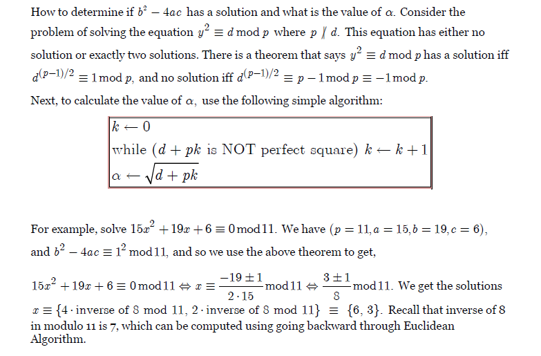 GitHub - Eid1543/quadratic-congruence-equation-solver-using-Java: this program solves a ...