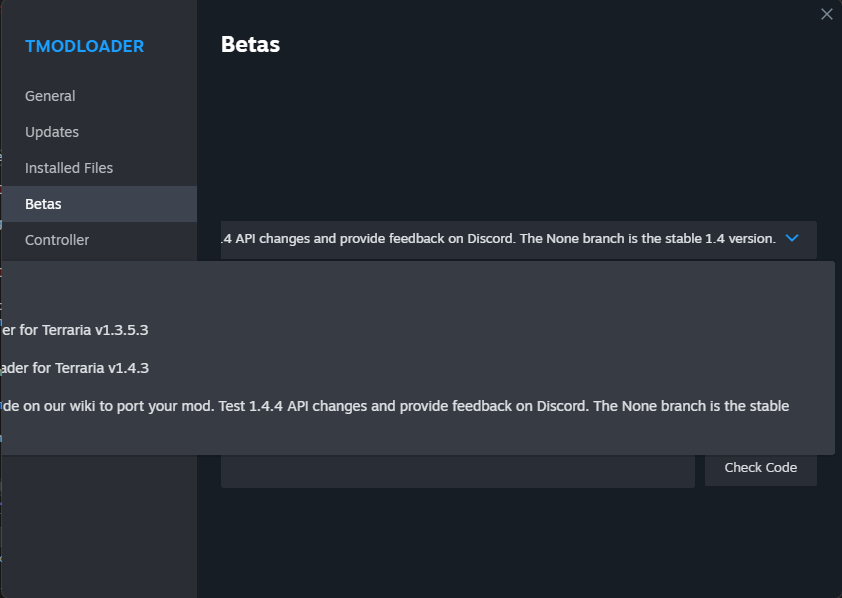 Shorten the 1.4.4-preview message in the BETAS opt in panel on Steam · Issue #3582 · tModLoader ...