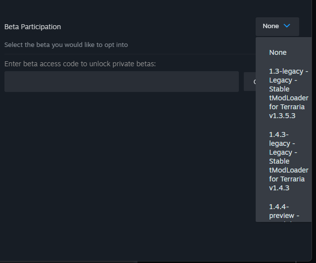 Shorten the 1.4.4-preview message in the BETAS opt in panel on Steam · Issue #3582 · tModLoader ...