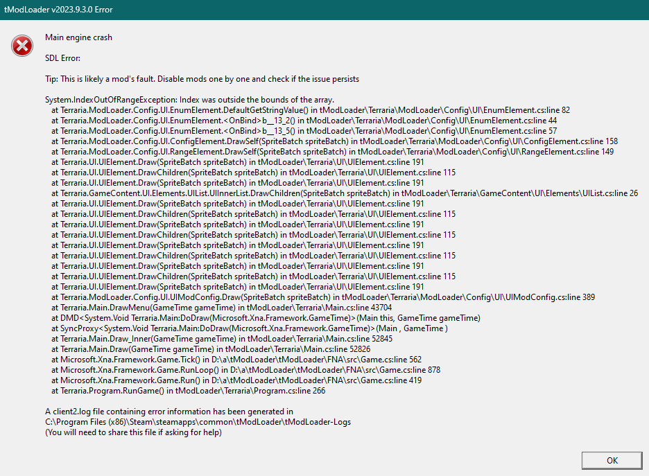 [Bug] Game Crashes when opening Client Config · Issue #231 · Solaestas/Everglow · GitHub