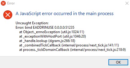 [BUG] Bind EADDRINUSE 0.0.0.051235 at object._errnoException · Issue #1215 · bitfocus/companion ...