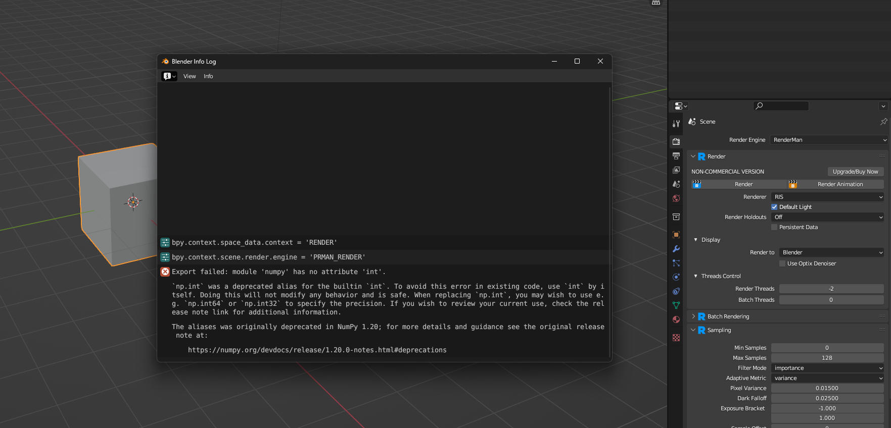 Numpy Error · Issue #681 · prman-pixar/RenderManForBlender · GitHub