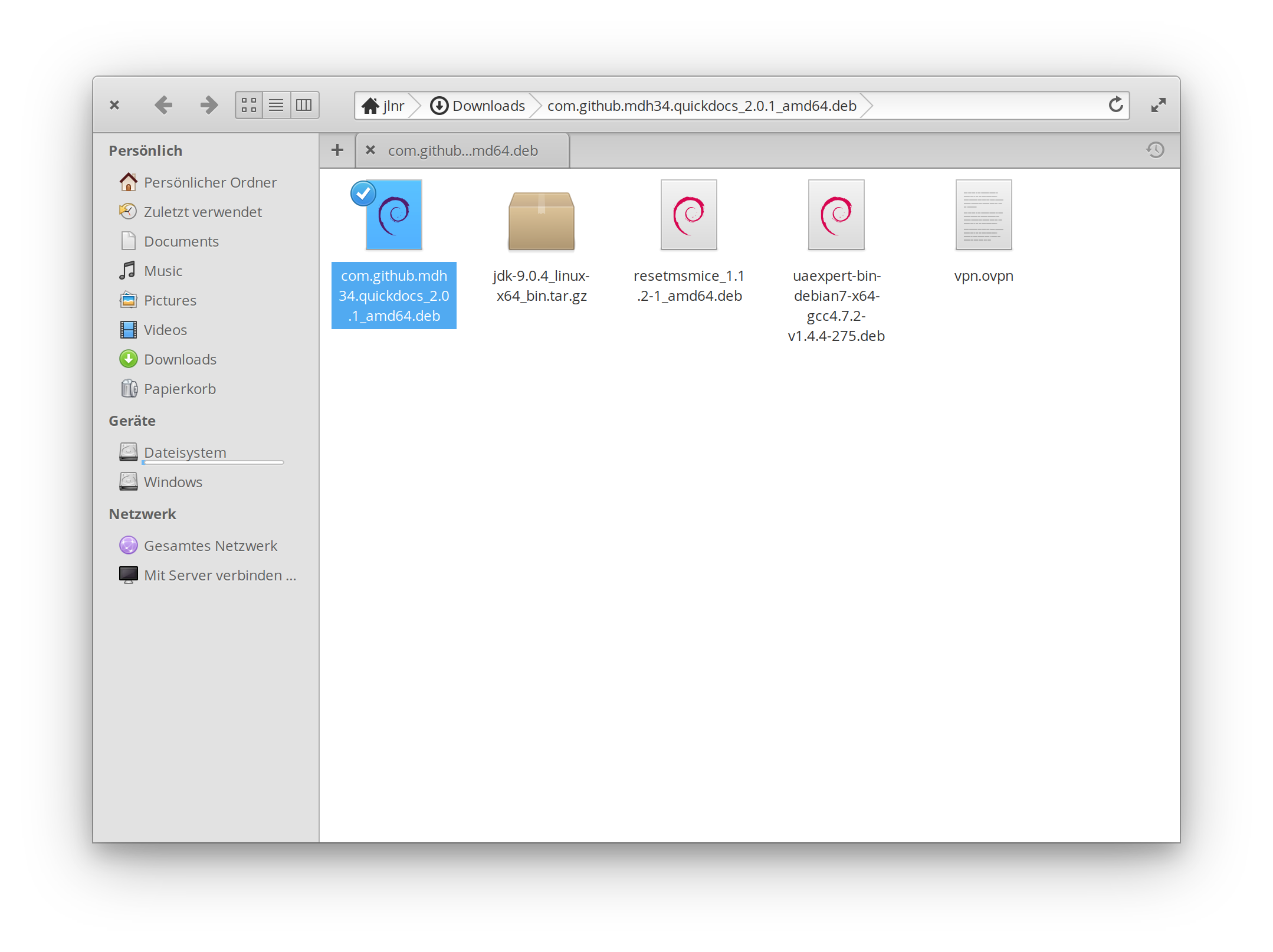 Open in folder (firefox) opens Files successfully but with the filename ...