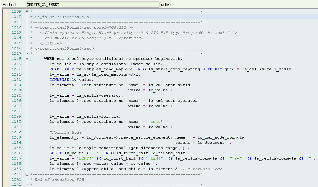 Conditional Formatting for Cells that "Begin With" a certain string · Issue #783 · abap2xlsx ...