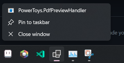 Empty PowerToys.PdfPreviewHandler in taskbar · Issue #27475 · microsoft/PowerToys · GitHub