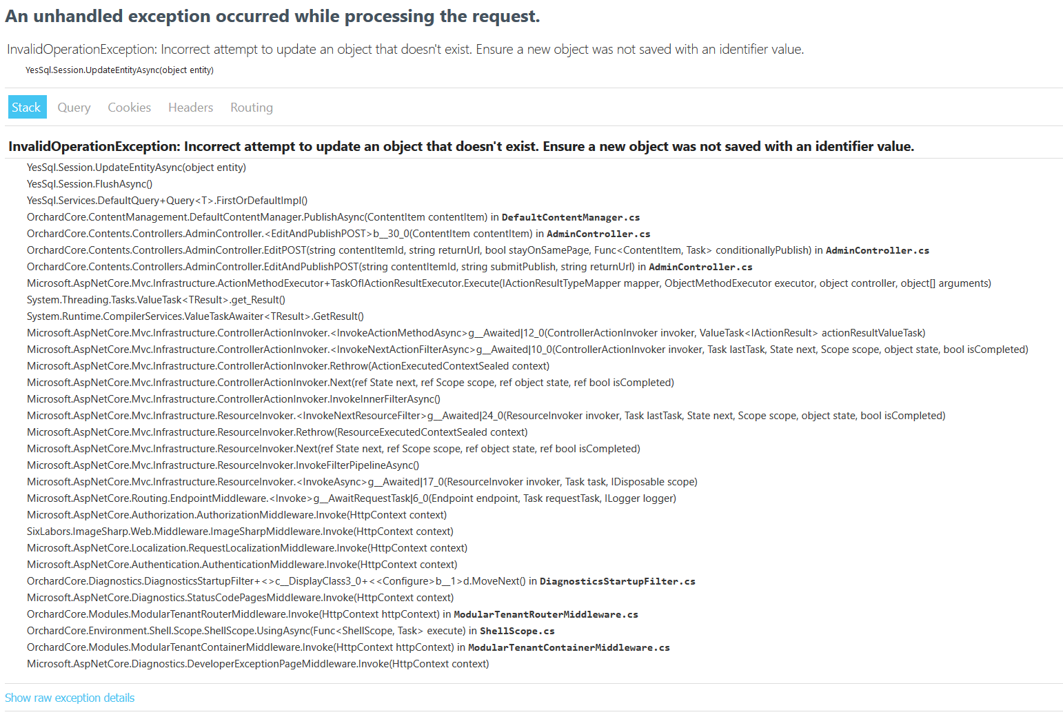 Cannot save content items with Content Fields Indexing (SQL) and Content Localization activated ...