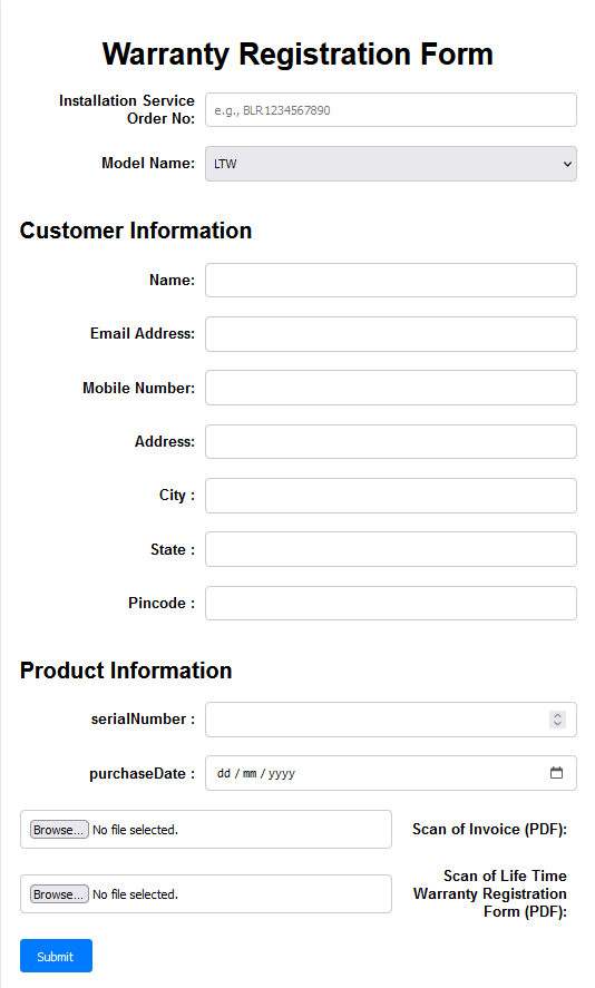 GitHub - hariactive/warranty-registration-form-PHP