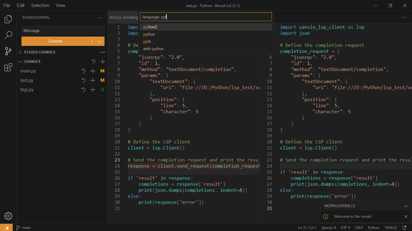 GitHub - cynthiaoduol/biscuit-code-editor: lightweight code editor with extensions for any language