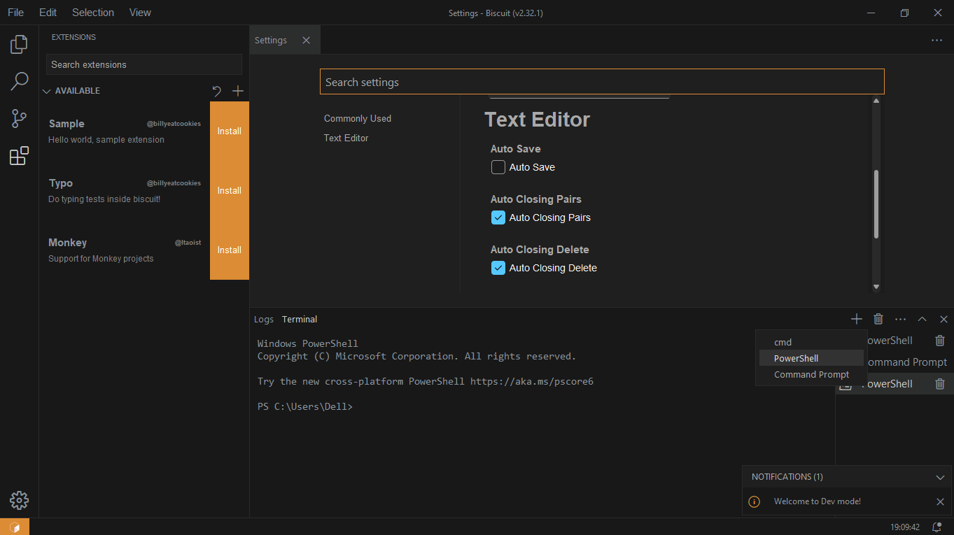 GitHub - cynthiaoduol/biscuit-code-editor: lightweight code editor with ...