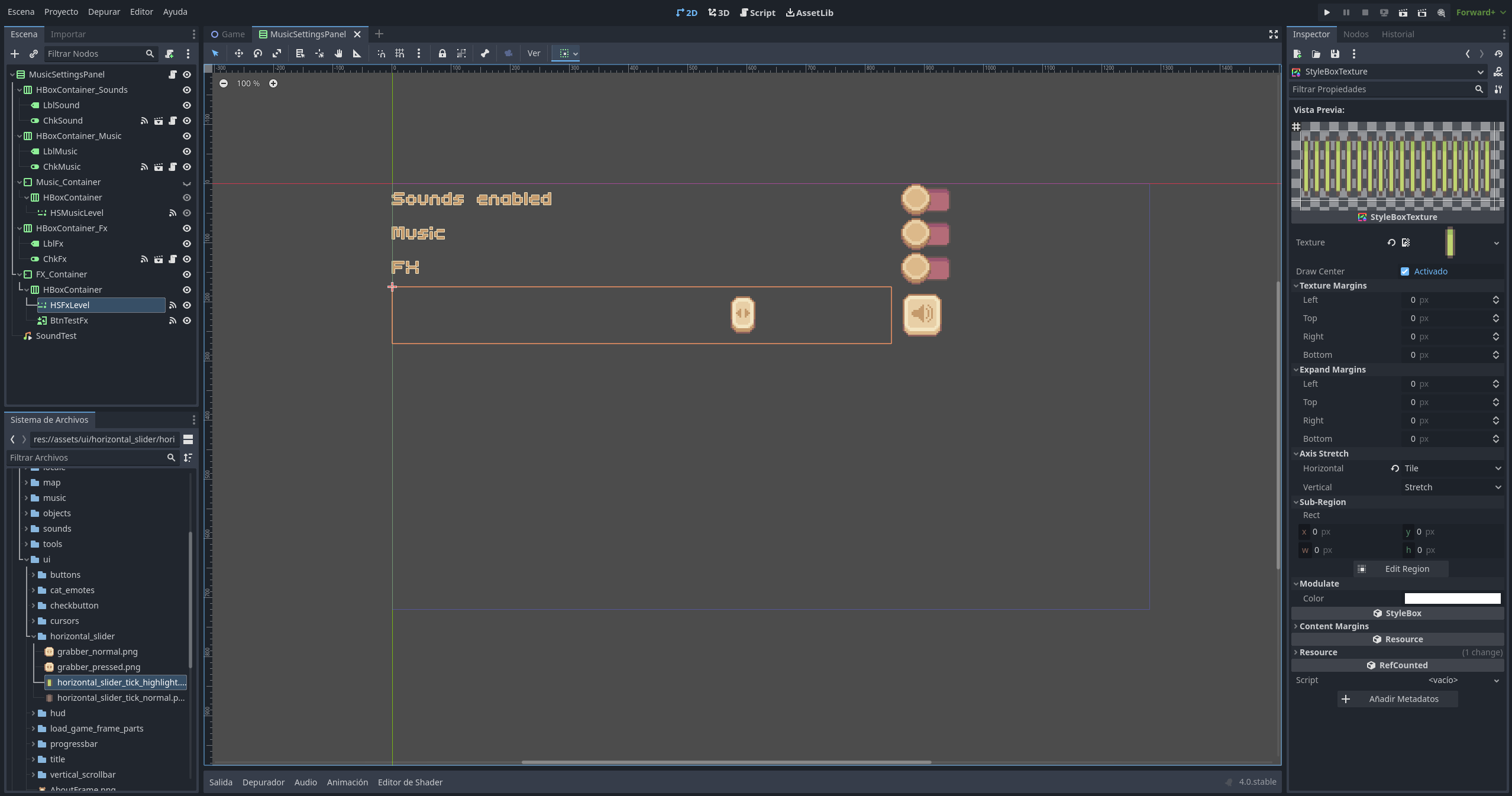 HSlider themed with a texture problem (not appear) · Issue #74183 ...