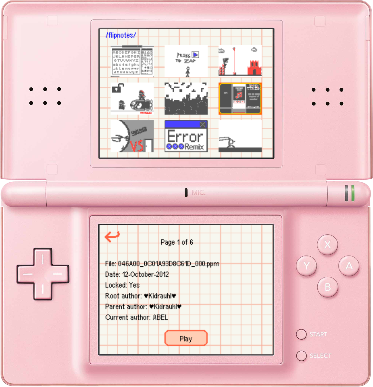 GitHub - NotImplementedLife/FSPDS: Flipnote Studio Player for Nintendo DS