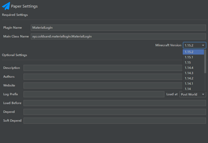 Spigot, bukkit and paper do not have the option of version 1.15.2 or ...