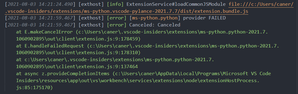 Intellisense (autocomplete & docstring) does not work for created objects after some methods ...