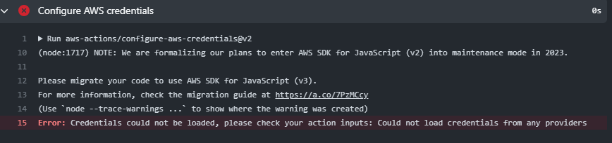 Migrate Configure Aws Credentials To Use Aws Sdk For Javascript V3