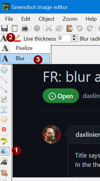 FR: blur area filter · Issue #368 · greenshot/greenshot · GitHub