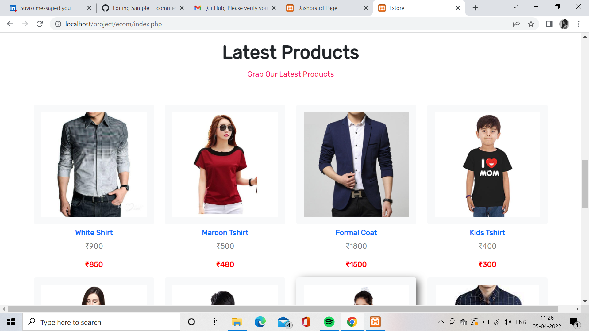 GitHub - SubhaDas2001/Sample-E-commerce-website