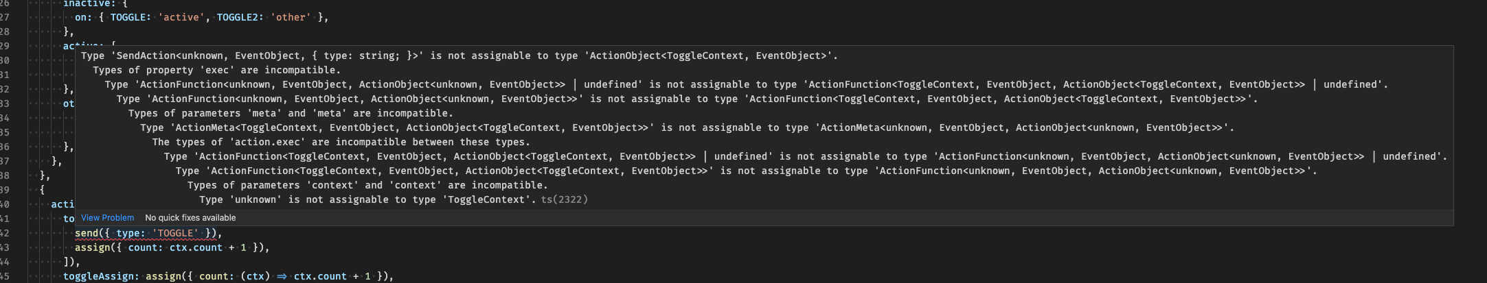 Bug: Typescript problems · Issue #3035 · statelyai/xstate · GitHub