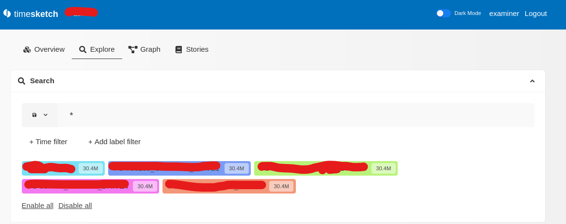 Timelines can't be enabled or disabled individually · Issue #1570 · google/timesketch · GitHub