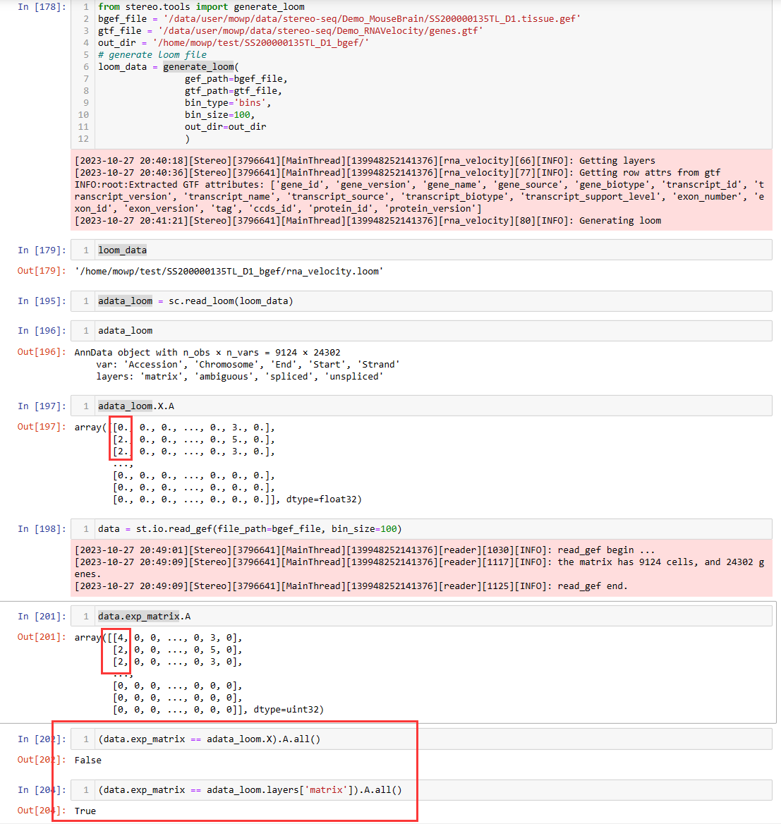 Discrepancy between adata.X and data.exp_matrix when reading loom files using scanpy · Issue ...