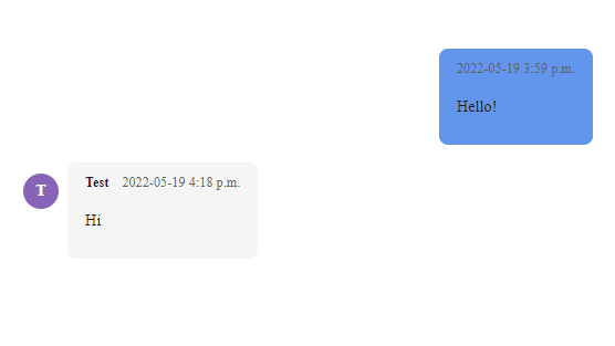 Unable to change the style of myChatMessageContainer for the ...
