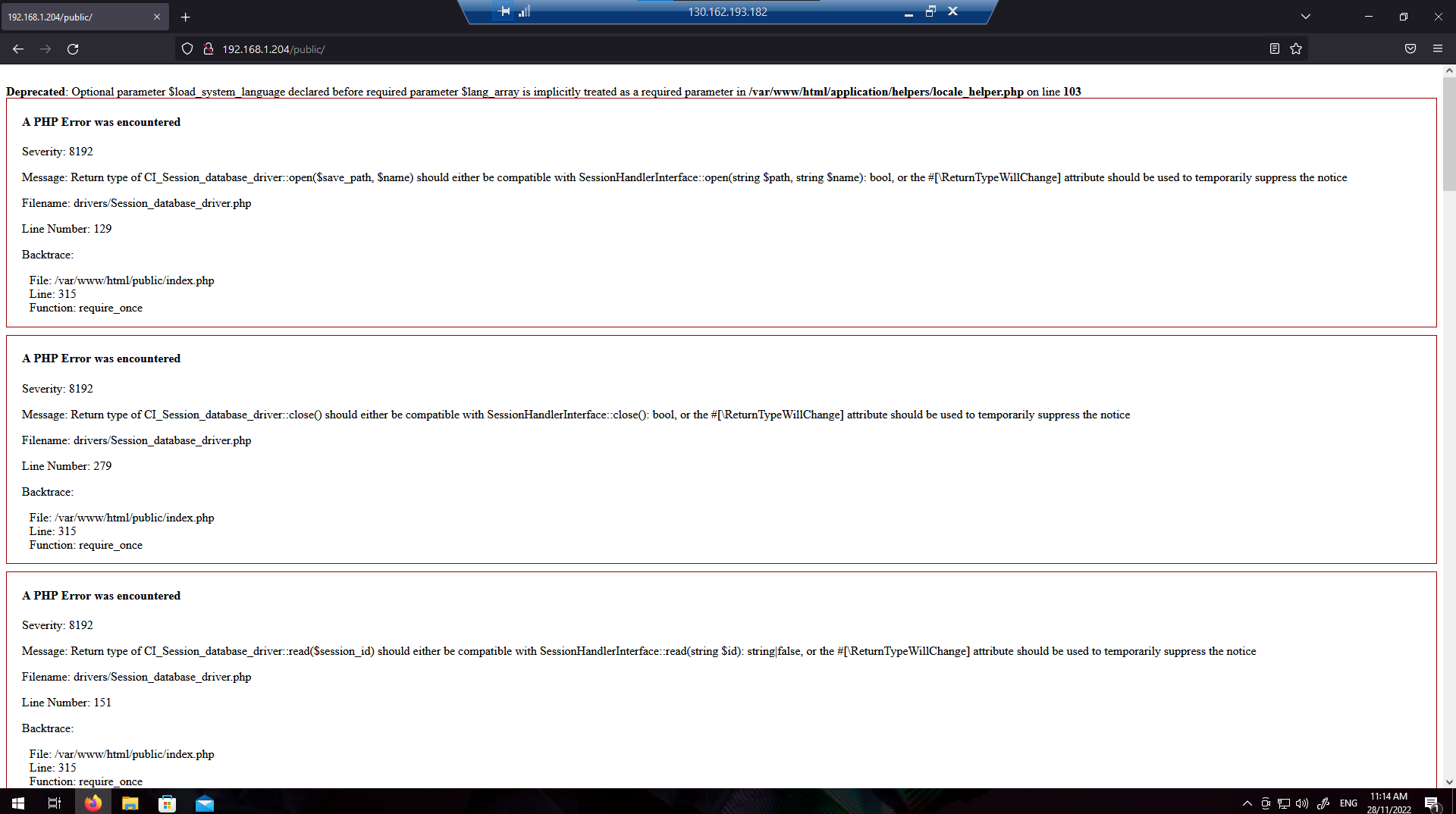 Error 500 or blank page after installing using install.md or wiki · Issue #3600 · opensourcepos ...