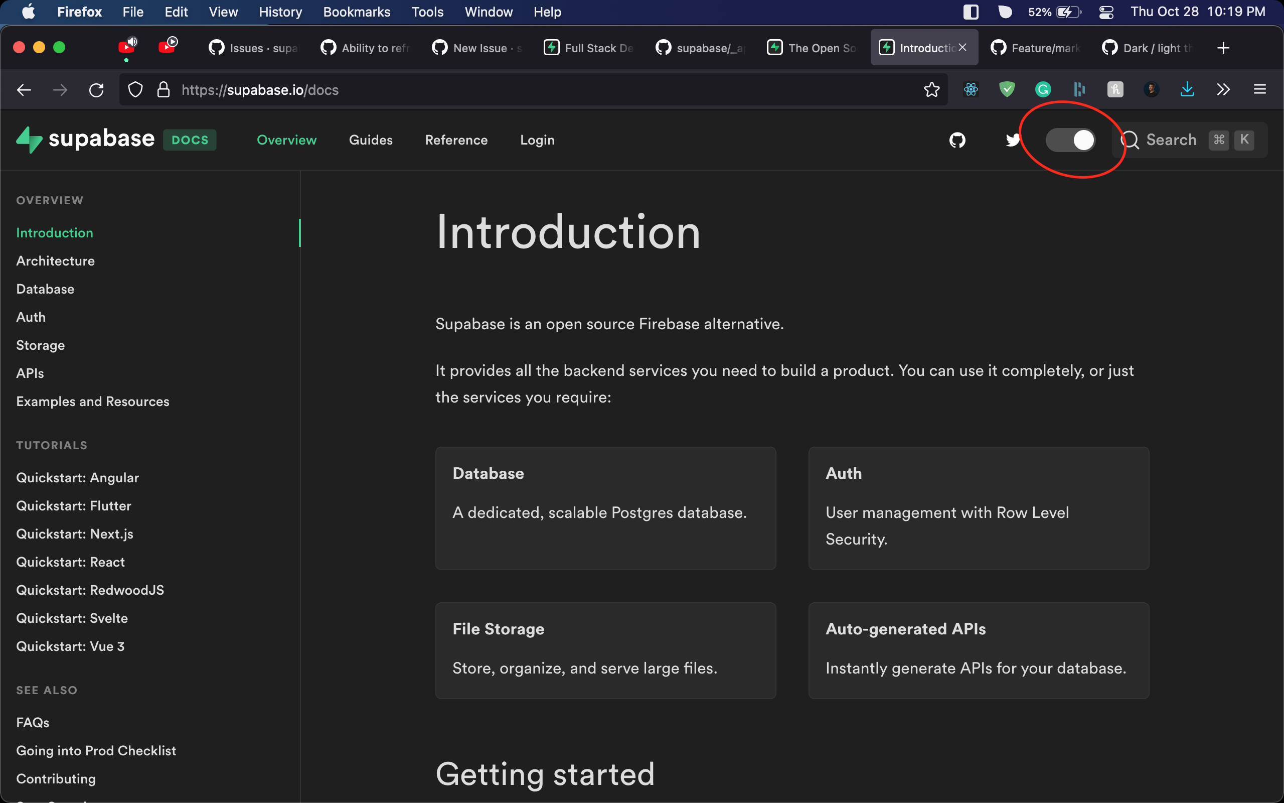 Dark / light theme switch on navbar · Issue #3643 · supabase/supabase ...