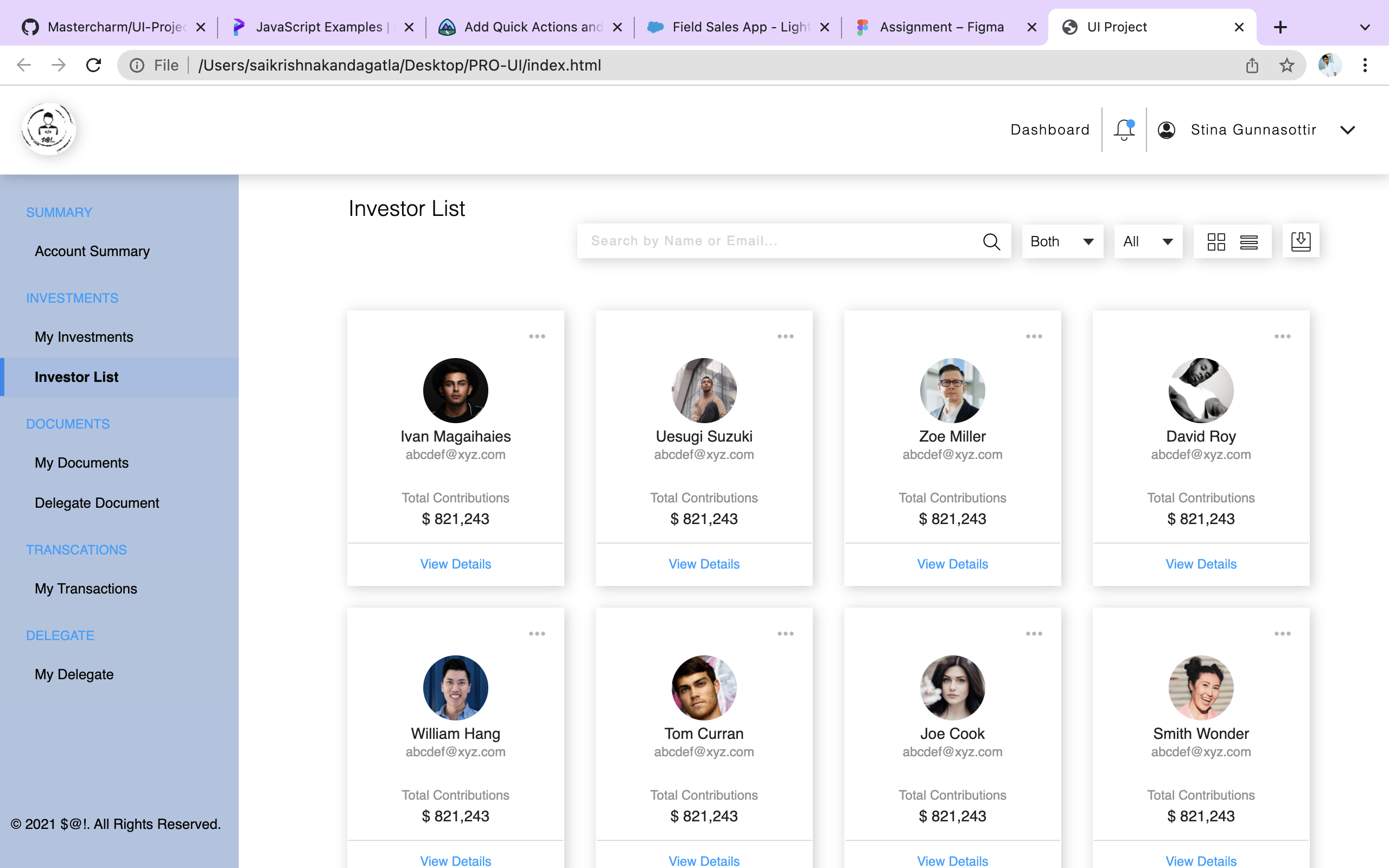 GitHub - Mastercharm/UI-Assignment