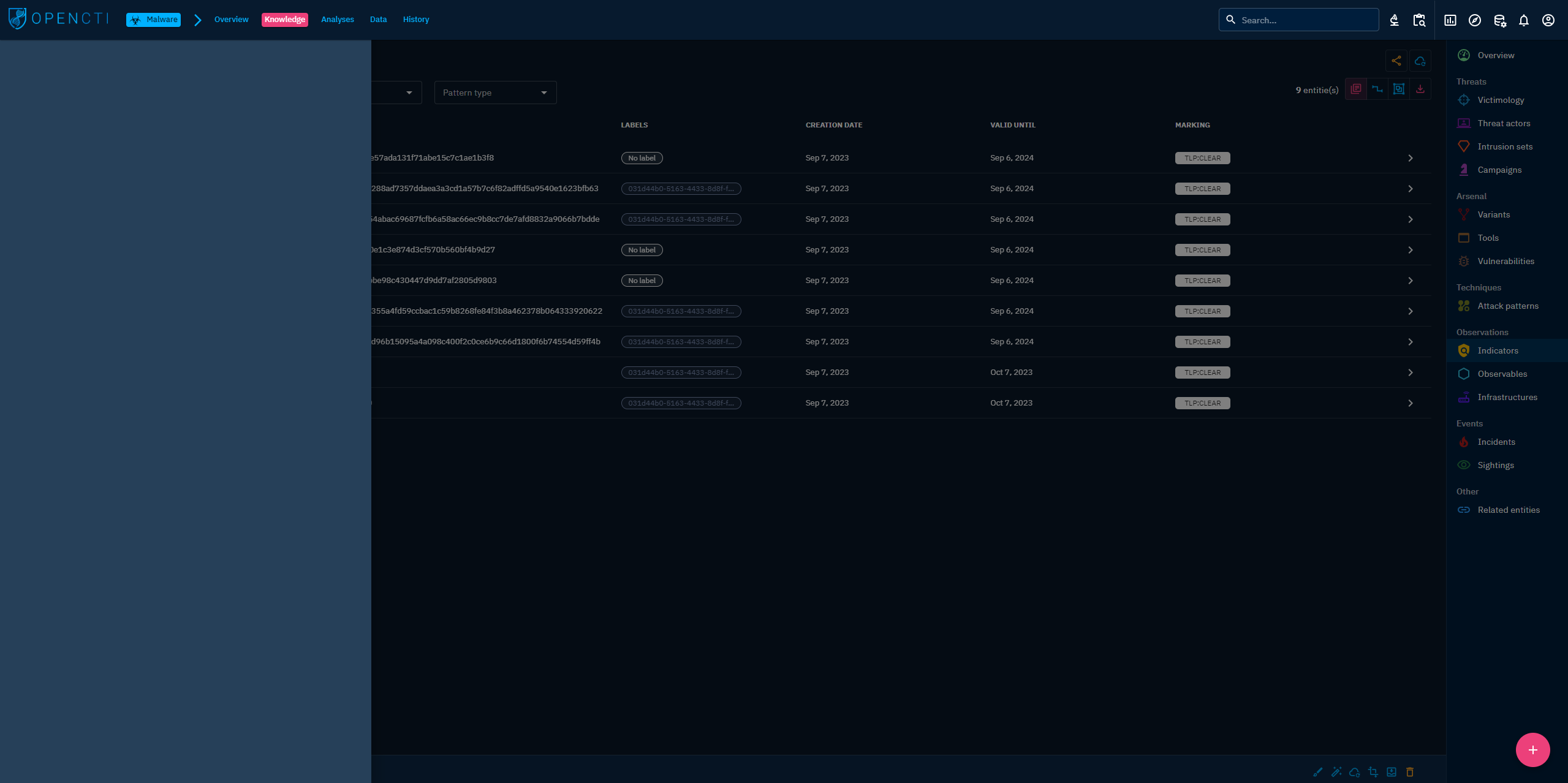 Can't export knowledge entities · Issue #4670 · OpenCTI-Platform/opencti · GitHub
