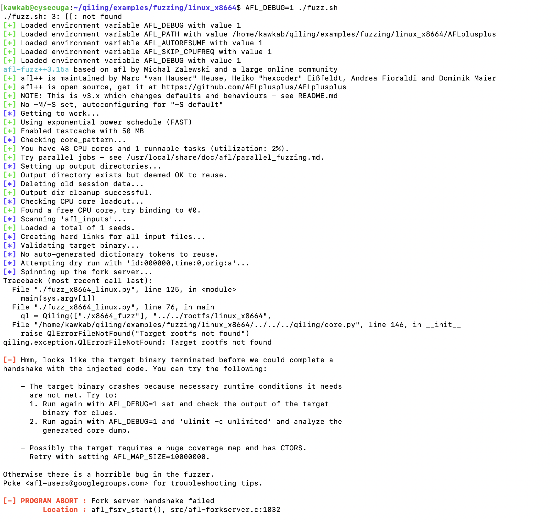 I didn't get the rootfs · Issue #941 · qilingframework/qiling · GitHub