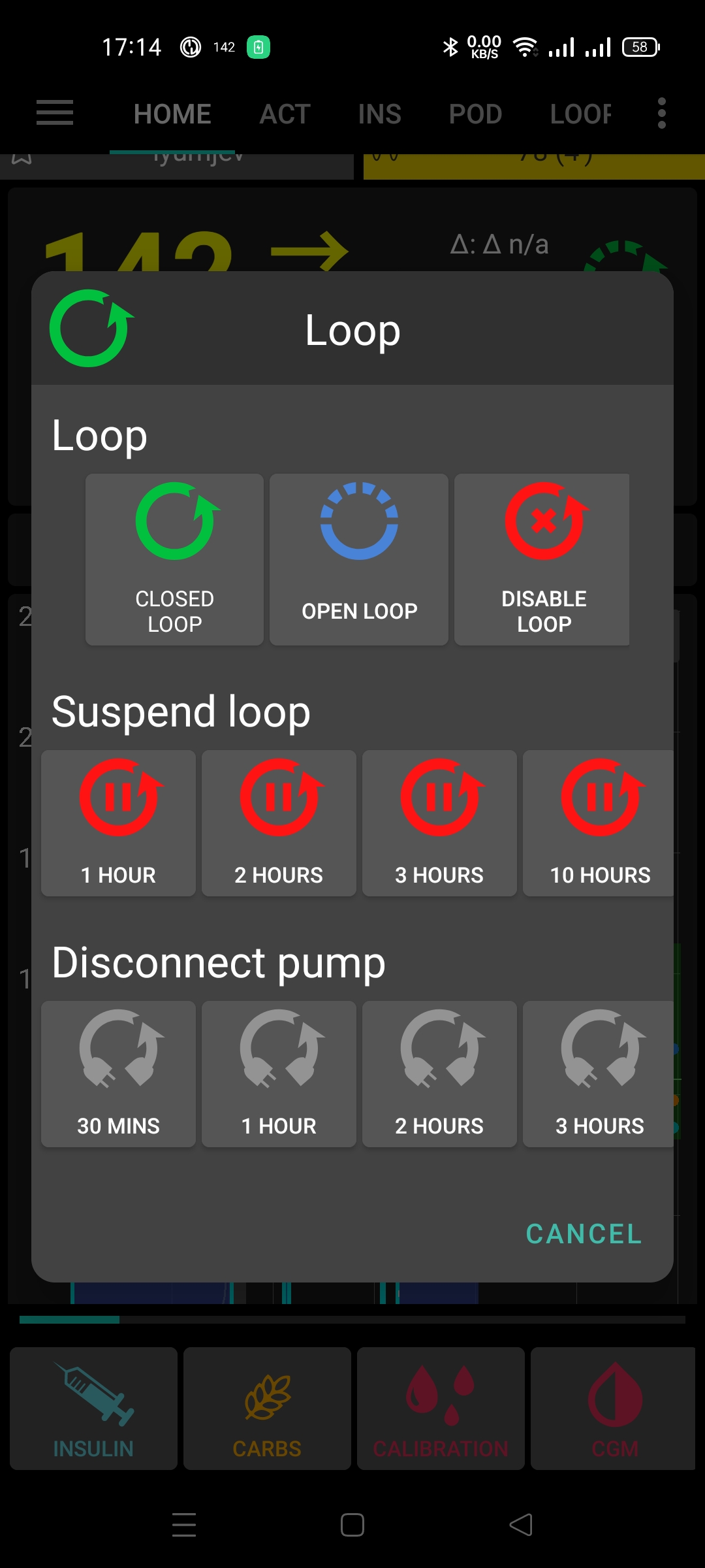 [3.1.0.3] "Closed loop" button disappears after being on Open loop · Issue #2003 · nightscout ...